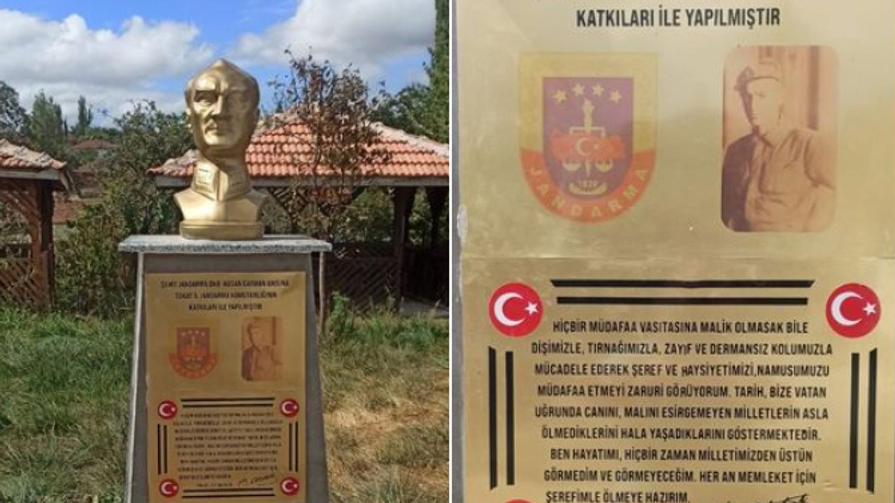 Yenisu Serpin Cem ve Kültür Evi'ne Atatürk Büstü yapıldı - Hürsöz Gazetesi