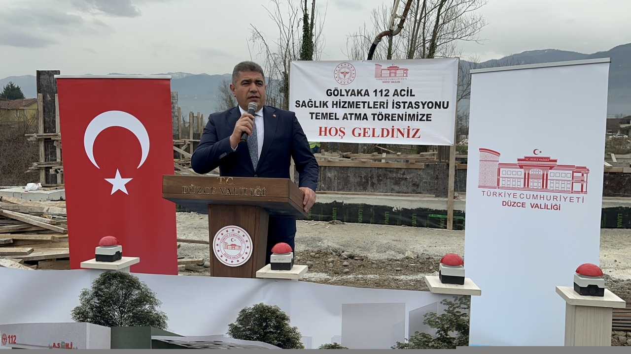 Düzce'de Aile Sağlığı ve 112 Komuta merkezlerinin temeli atıldı ... Düzce'de Aile Sağlığı ve 112 Komuta merkezlerinin temeli atıldı ...