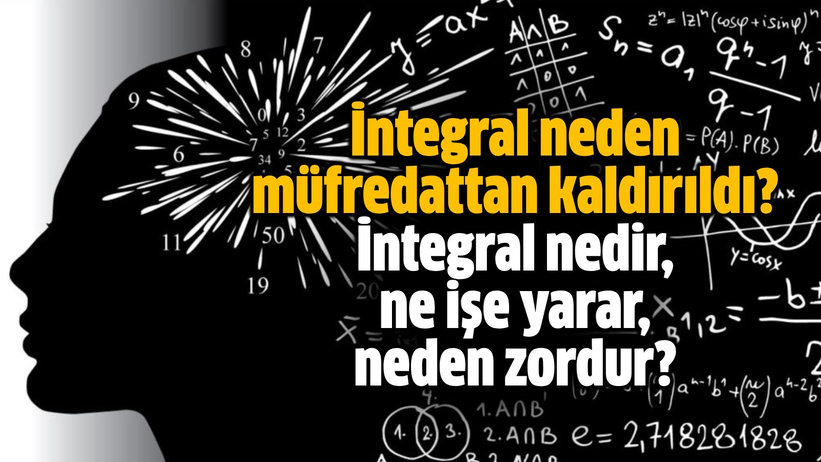 İntegral neden müfredattan kaldırıldı? İntegral nedir, ne işe yarar ... İntegral neden müfredattan kaldırıldı? İntegral nedir, ne işe yarar ...