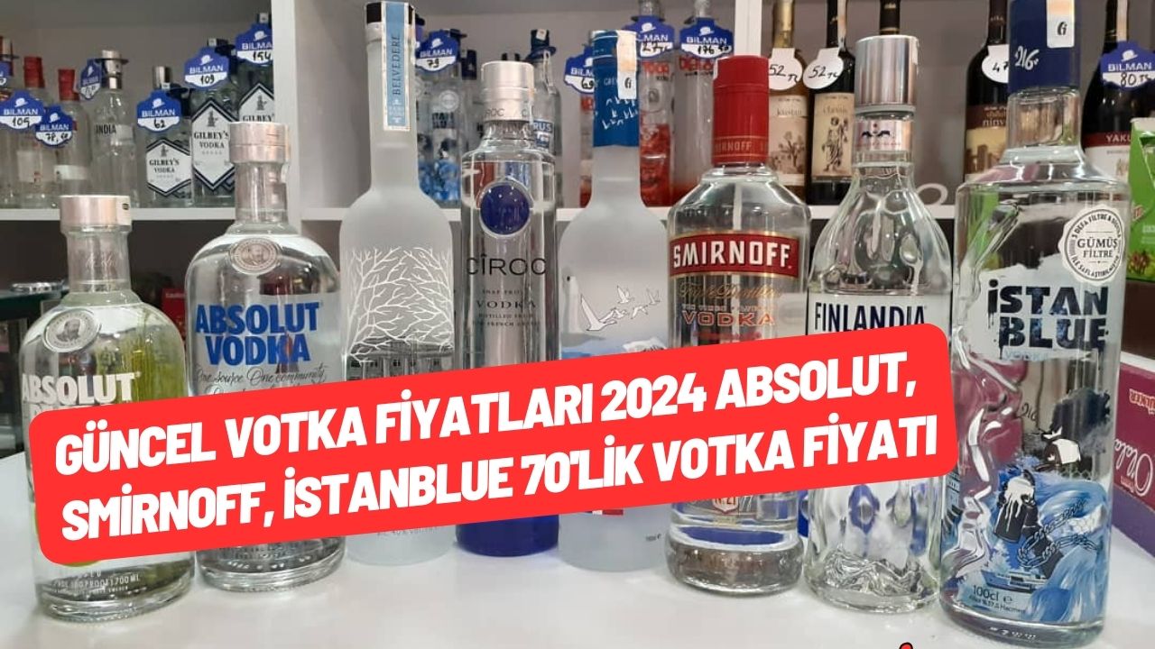 Güncel Votka Fiyatları 2024 Absolut, Smirnoff, İstanblue 70'lik Votka ...